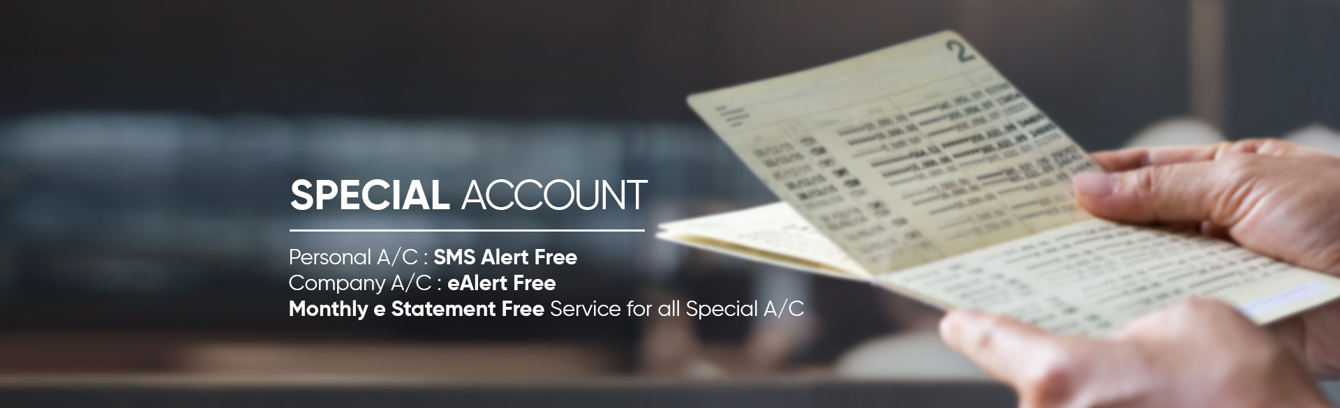 Special Account | CB Bank